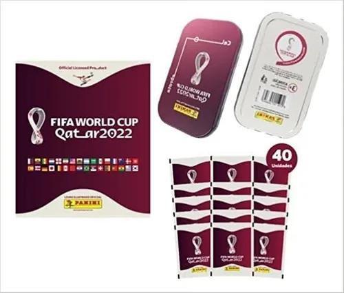 Kit C/ 1 Lata Pocket + 1 Álbum Brochura + 40 Envelopes de Figurinhas da ...