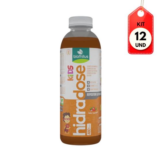 Kit C/12 Biofhitus Kids Guaraná Hidradose 480ml - Multivitamínico / Polivitamínico - Magazine Luiza