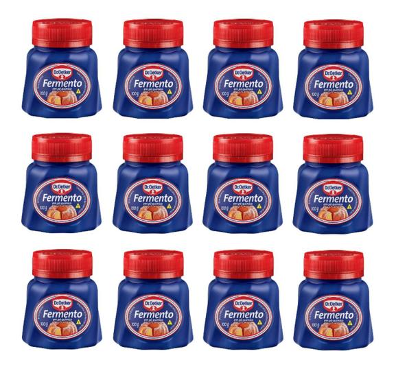 Kit c/ 12un Fermento em Po Quimico 100g (Ref 70000) - Dr. Oetker ...