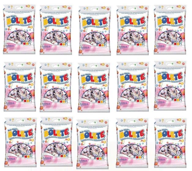 kit c/ 15un Bala Bolete Tutti Frutti Recheada 150g cada- Dori - Balas ...