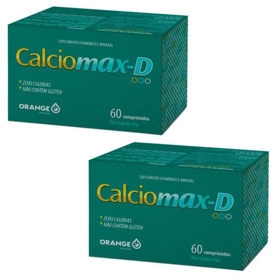 Kit c/2 Calciomax D 750 mg c/60 cpr. - Orange - Vitaminas A-Z ...