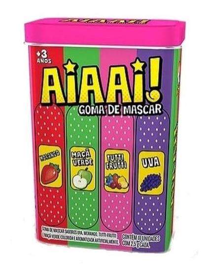 Kit c/ 2 Chiclete Goma De Mascar Aiaai! 1 Lata Com 18 - Kidzone ...