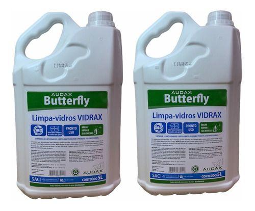 Kit C/2 Limpa Vidros Butterfly 5lt Audax Pronto Uso - Limpa Vidro ...