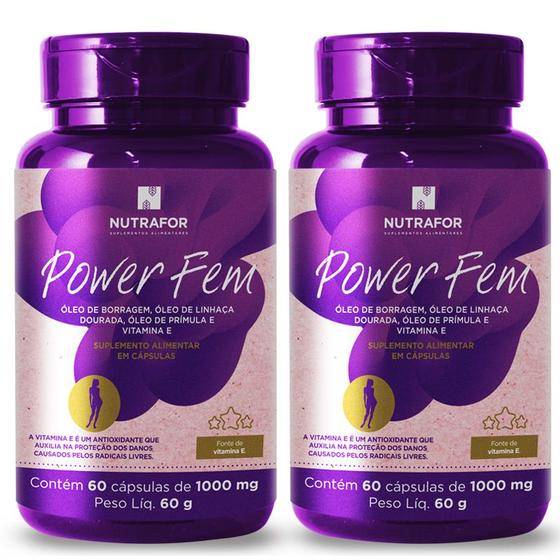 KIT C/ 2 POWER FEM - 60 Cápsulas 1000mg NUTRAFOR - Fitoterápicos e ...