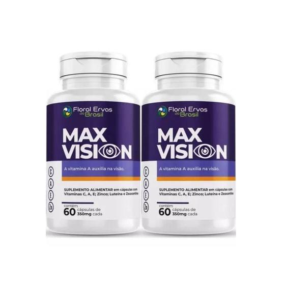 KIT C/2 Un. Max Vision 60 Caps + Vit A C E e Zinco Floral Ervas - Floral Ervas Do Brasil ...