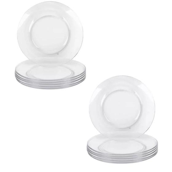 Kit c/24 Pratos Duralex Astral Raso Vidro Transparente Nadir - Nadir Figueiredo - Prato Raso ...