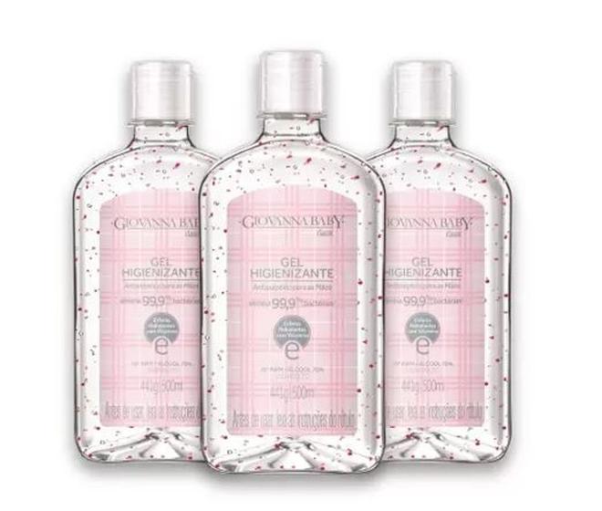 Kit c/ 3 Álcool em Gel Giovanna Baby Classic - 500 ml - Álcool em Gel ...