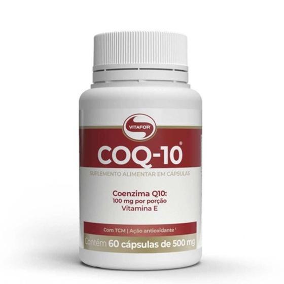 Kit C/3 Coenzima Q10 Coq-10 C/60 Capsulas 200mg Vitafor - Coenzima Q10 - Magazine Luiza