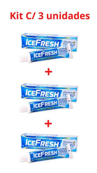 Kit C/3 Creme Dental Ice Fresh Dentes + Brancos 90g - Creme e Gel ...