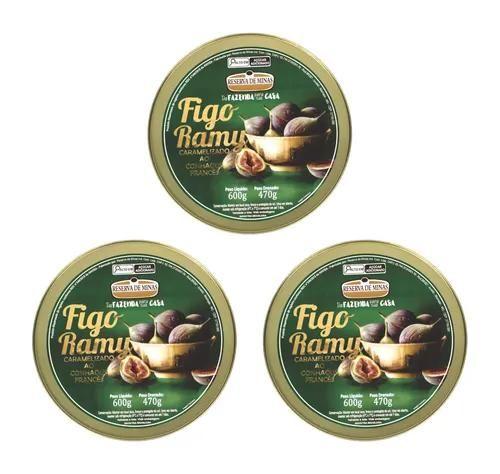 Kit C/3 Figo Ramy Caramelizado ao Conhaque Francês Reserva de Minas ...