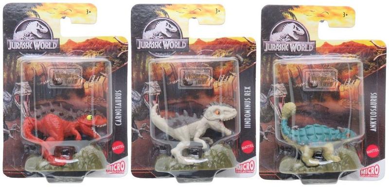 Kit c/ 3 Mini Figuras Dinossauros Jurassic World - Mattel - Bonecos ...