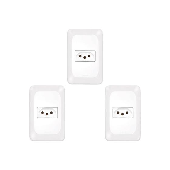 Kit C/3 - Pial Conjunto Pop 4X2 1 Tomada 20A 3020 - Pial legrand ...
