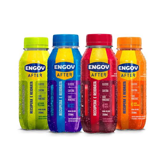 Kit c/4 Engov After sabores 250ml cada - Recupera - Sal de Fruta ...