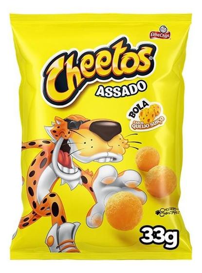 Kit c/ 4 Salgadinho Bola Queijo Suico Elma Chips Cheetos 33g - Comida Vegana / Comida ...