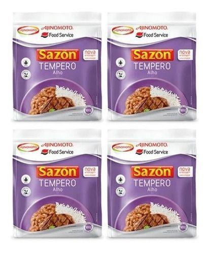 Kit C/4 Tempero Sazón Profissional Alho Pacote 900 Gramas - sazon ...