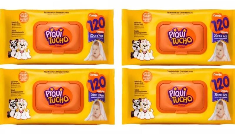 Kit C/4 Toalhas umedecidas Piquitucho Premium 120 un - CREMER - Toalha ...