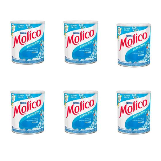 Kit C/6 Latas Molico Leite Em Po Desnatado Nestlé 280g - Leite em Pó ...