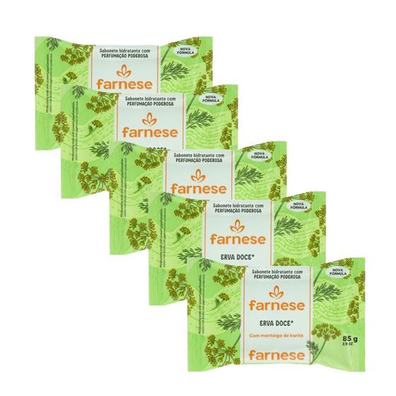 Kit c/ 6 Sabonetes em Barra Erva Doce Farnese 85g - Sabonete - Magazine ...