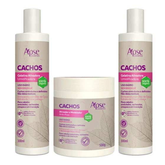 Kit Cachos Finalizadores Apse 1 Ativador e 2 Gelatina - Aspe - Ativador ...