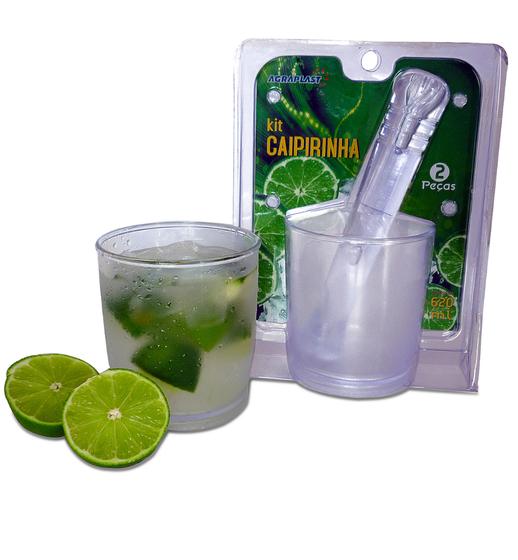 Kit Caipirinha Copo 620ml Acrílico Acompanha Amassador - Agraplast ...