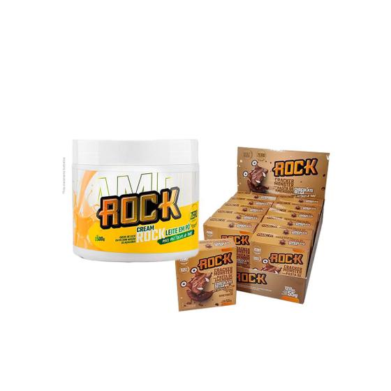 Kit Caixa Cracker Monster + Cream Rock 500g - Rock Peanut - Biscoito ...