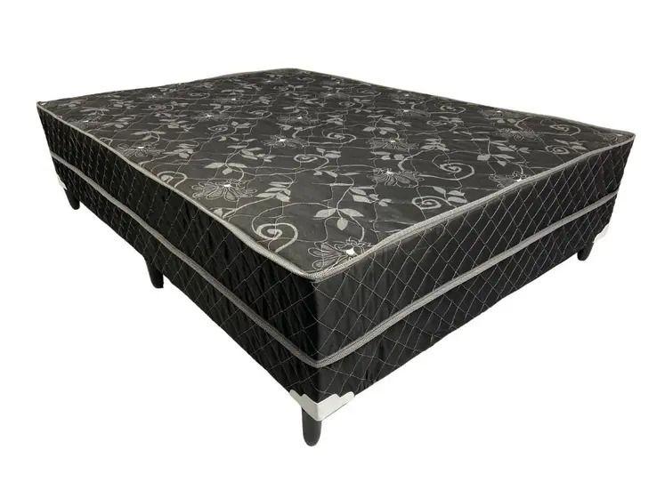 Kit Cama Box Casal Conjugada Com Cabeceira 138x188x43cm Ortopédica ...