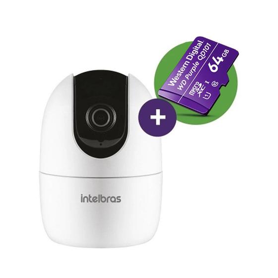 Kit Câmera Interna Wi-Fi IM4C Com Cartão SD 64GB Intelbras - Câmera de ...