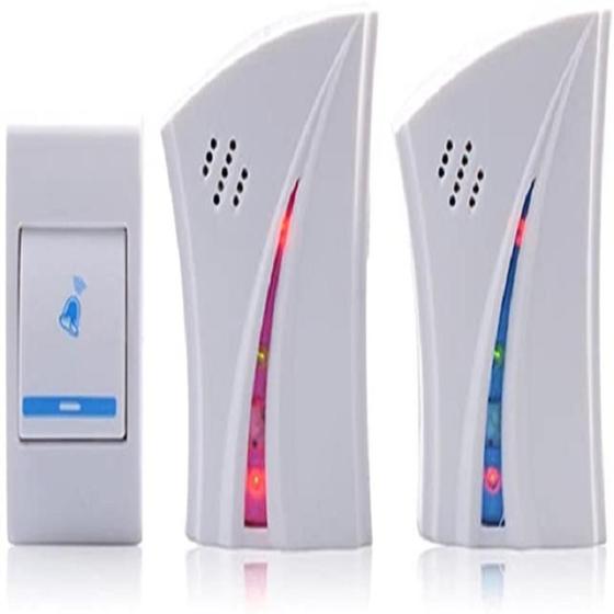 Kit Campainha Sem Fio Dupla Com 2 Receptores - Makeda - Campainha ...