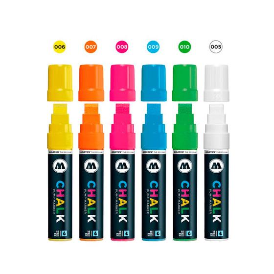 Kit Caneta Marcador Recarregável Molotow Chalk 15mm - Caneta - Magazine ...