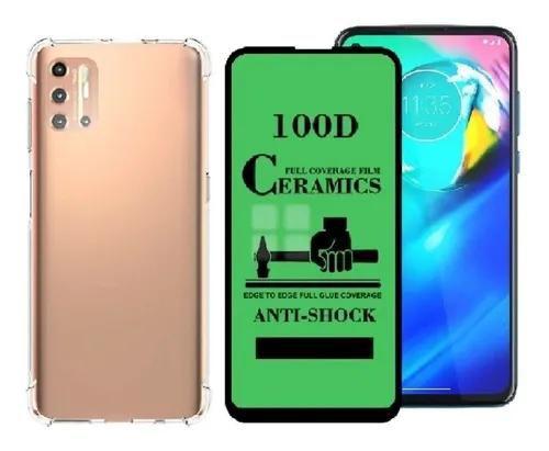 Kit Capa Anti Impacto Motorola Moto G9 Plus + Pelicula De Cerâmica 9D ...