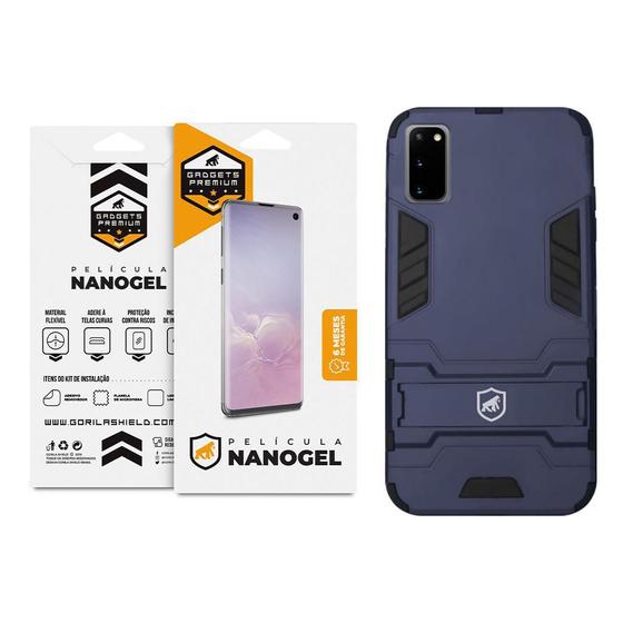 Kit Capa Armor E Pelicula Nano Gel Samsung Galaxy S20 - Gorila Shield ...