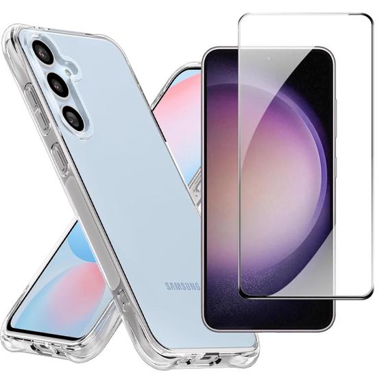 Kit Capa Capinha Anti Queda Para Galaxy S24 Fe + Pelicula 3d - INBOX ...