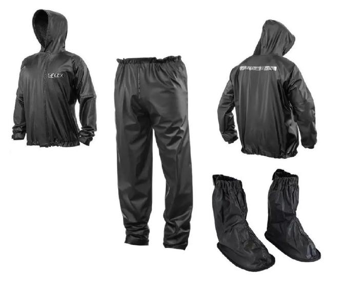 Kit Capa Chuva Delta Capuz + Polaina Galocha Roupa Chuva Vestimenta ...