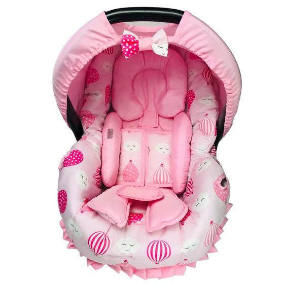Kit capa de bebê conforto e redutor - balão e nuvem - ALAN PIERRE BABY ...