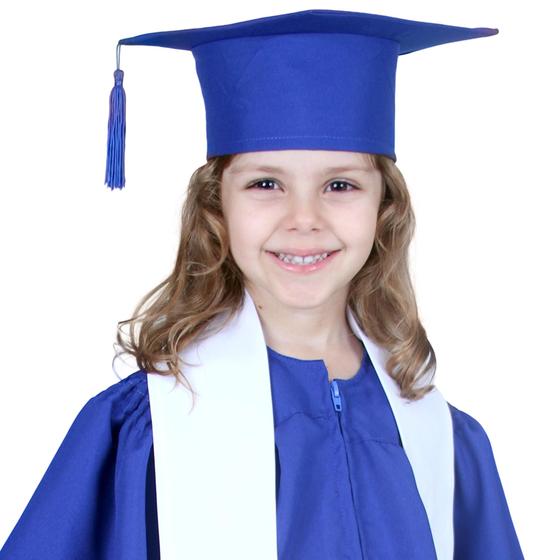 Kit Capelo Formatura Infantil Azul Royal 10 Unidades - Locabeca ...