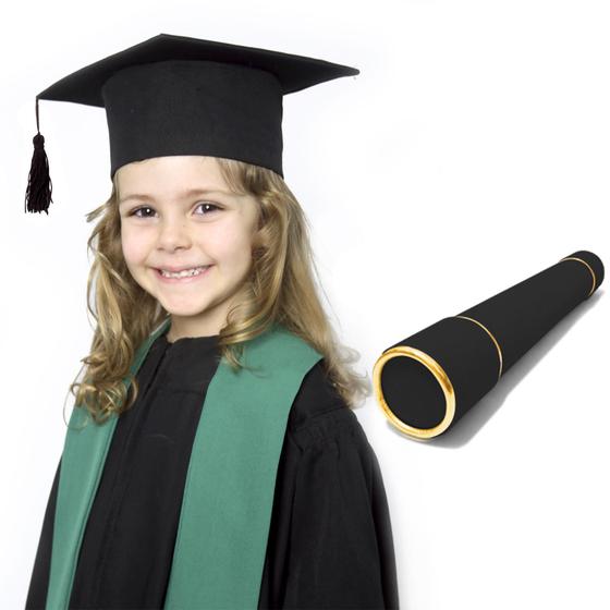 Kit Capelo Infantil Preto E Canudo Preto 10 Unidades - Locabeca ...