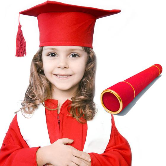 Kit Capelo Infantil Vermelho E Canudo Vermelho 10 Unidades - Locabeca ...