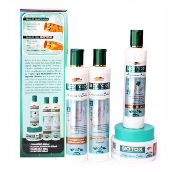 Kit Capilar Botox Completo Profissional Salão - ALQUIMIA - Kit de ...