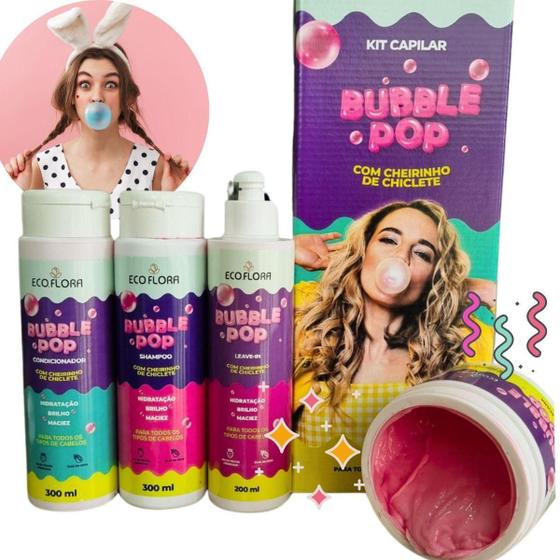 Kit Capilar Buble Pop Cheirinho Bubbaloo Tuti Frutti 4 Ítens - Bubble ...