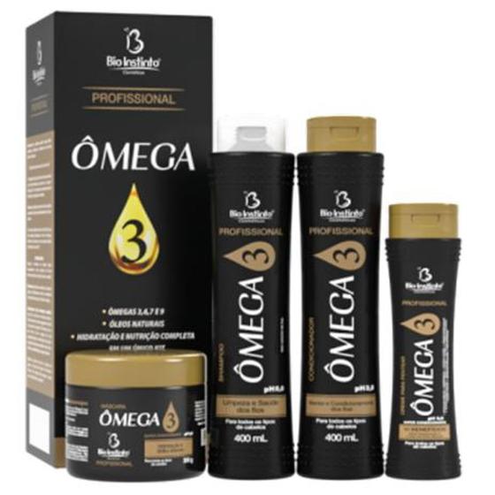 Kit Capilar Ômega 3 - Bio Instinto - Kit de Tratamento para Cabelos ...