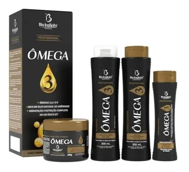 Kit Capilar Profissional Ômega 3 Bio Instinto - Kit de Tratamento para ...