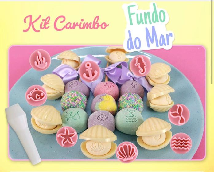 Kit Carimbos Fundo Do Mar 8 pcs - Blue Star - Molde e Marcador para ...