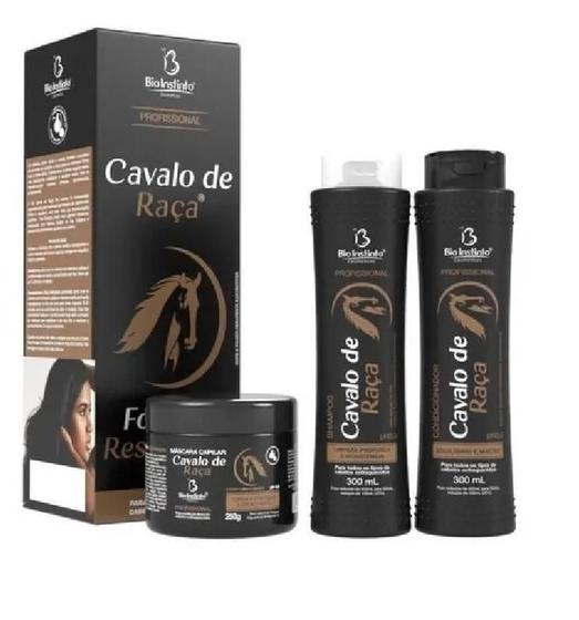 Kit Cavalo De Raça Bio Instinto Lançamento 3 Produtos Caixa - Kit de ...