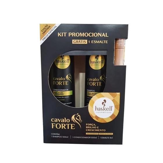 Kit cavalo forte - Shampoo,condicionsdor + sache 250G - Haskell - Kit ...