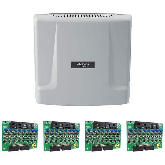 Kit Central De Portaria Condominial 32 Ramais Desbalanceada COMUNIC 48 - Intelbras - Central ...