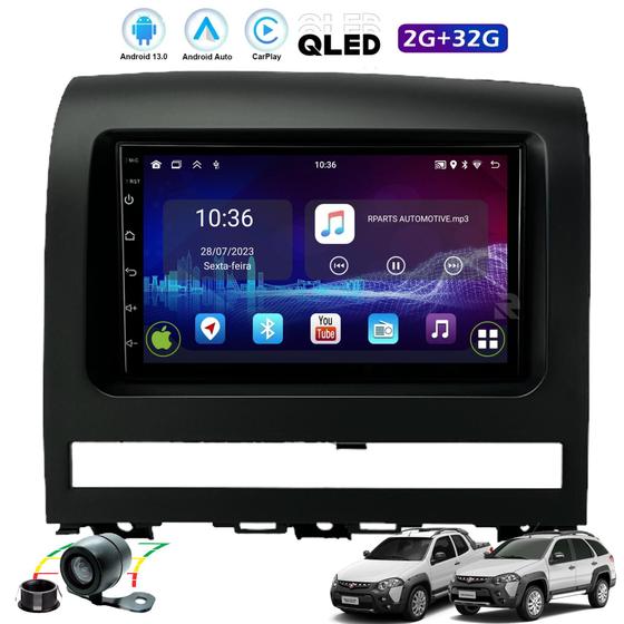 Kit Central Multimidia 2 Din Android Fiat Palio Siena Strada Idea - Duinb - Central Multimídia ...