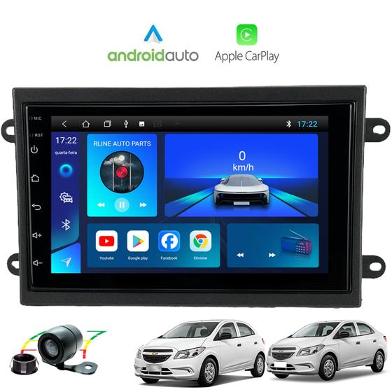 Kit Central Multimidia 2 Din Android GM Onix Cobalt Spin Prisma 2012 a 2016 Onix Joy - Vision ...