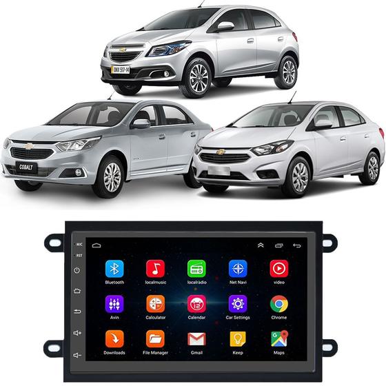 Kit Central Multimidia Android 8 Onix Spin Prisma Cobalt Gps BT Wifi + Chicote & Câmera ...