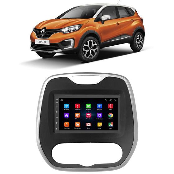 Kit Central Multimídia Android Captur 2017 2018 2019 2020 2021 2022