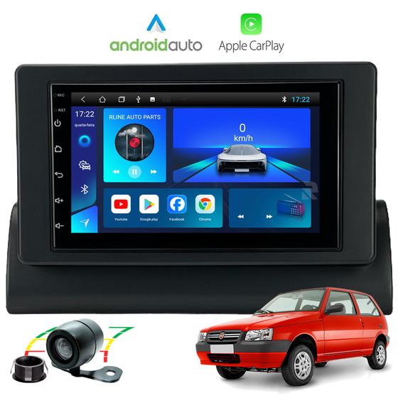 Kit Central Multimidia Android Fiat Uno Mille Fiorino 1994 a 2013 - Vision - Central Multimídia ...